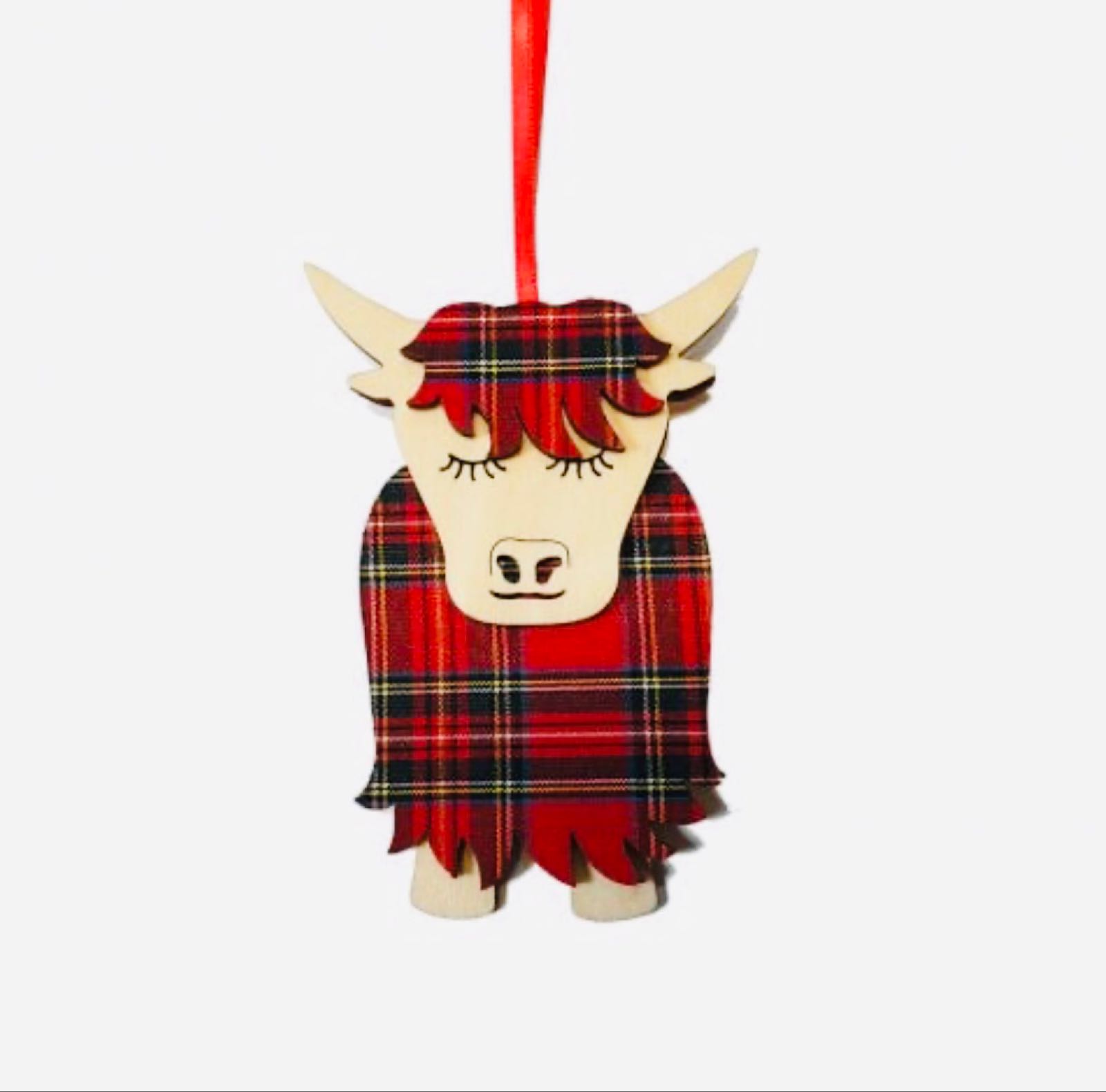 Morag the Highland Cow - Royal Stewart 🛍 - Tinsel & Tartan